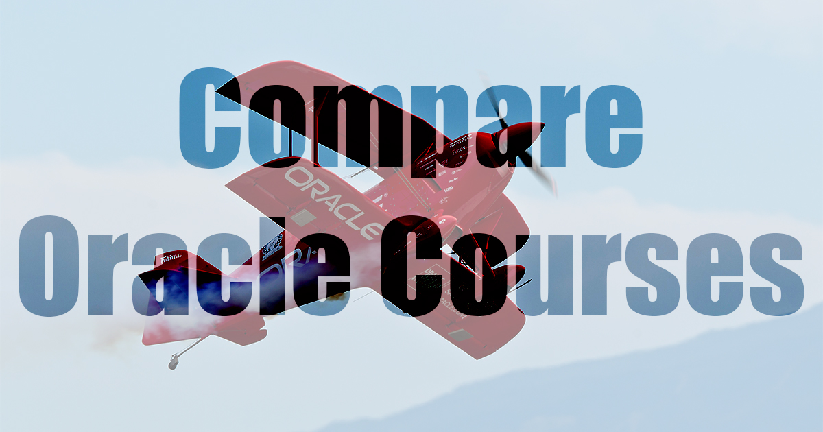 Canonical list of Oracle Training Courses available| UK & Ireland