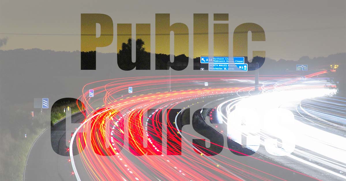 2023 List of public scheduled courses in UK and Ireland